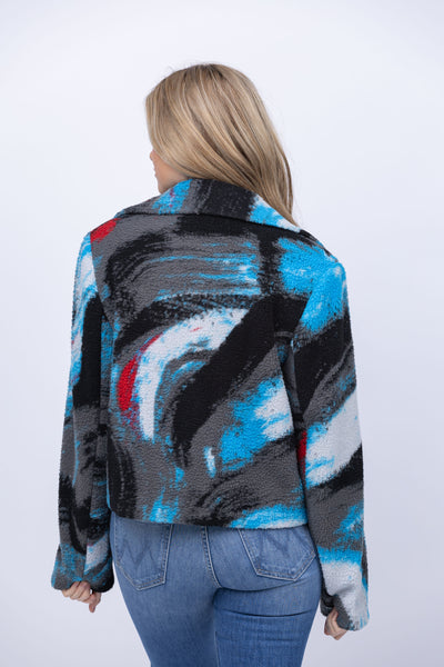 DVF Knit Jacquard Coat in Huge Brush Stroke – CoatTails
