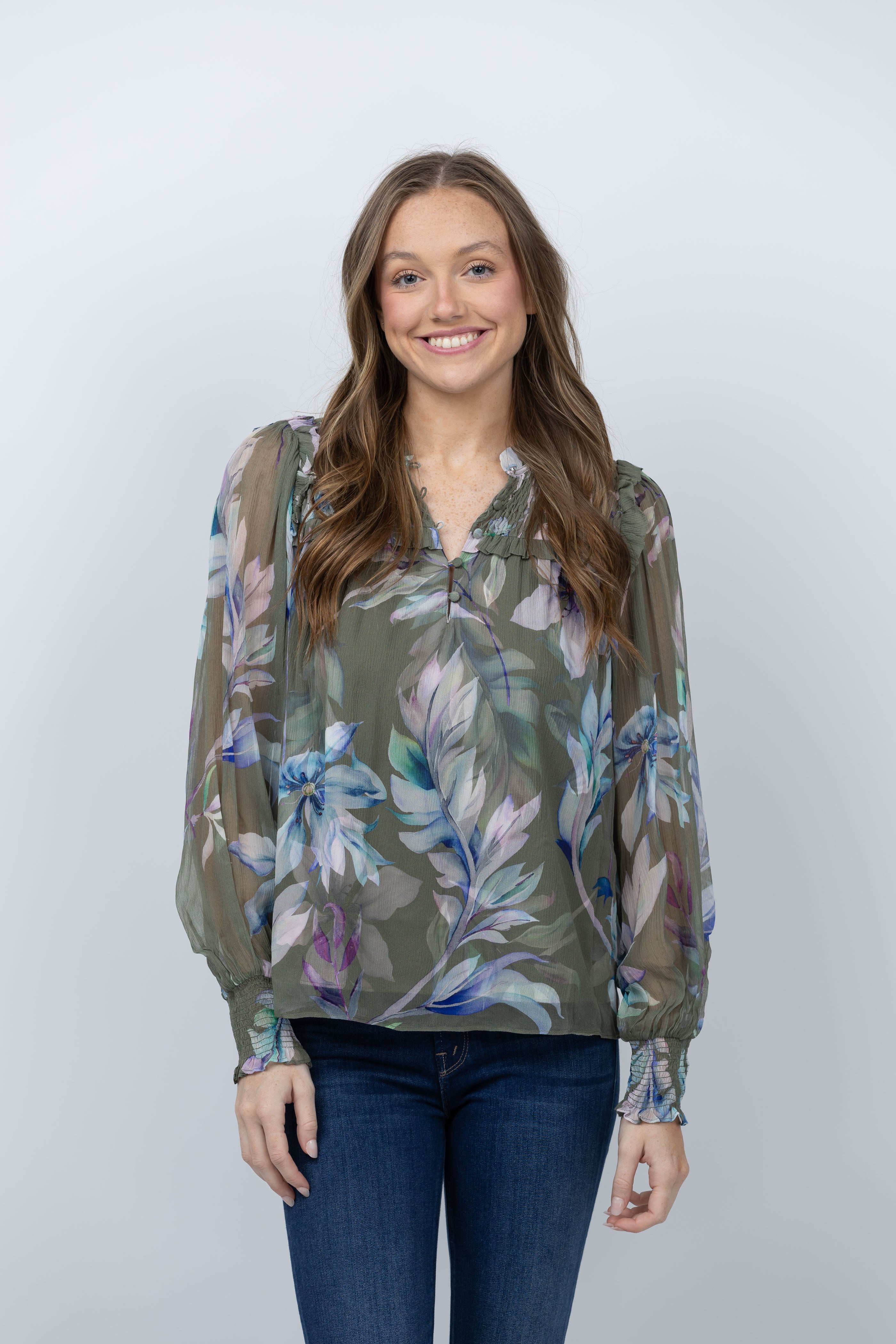 Christy Lynn Jasmine Top in Viridian Prism