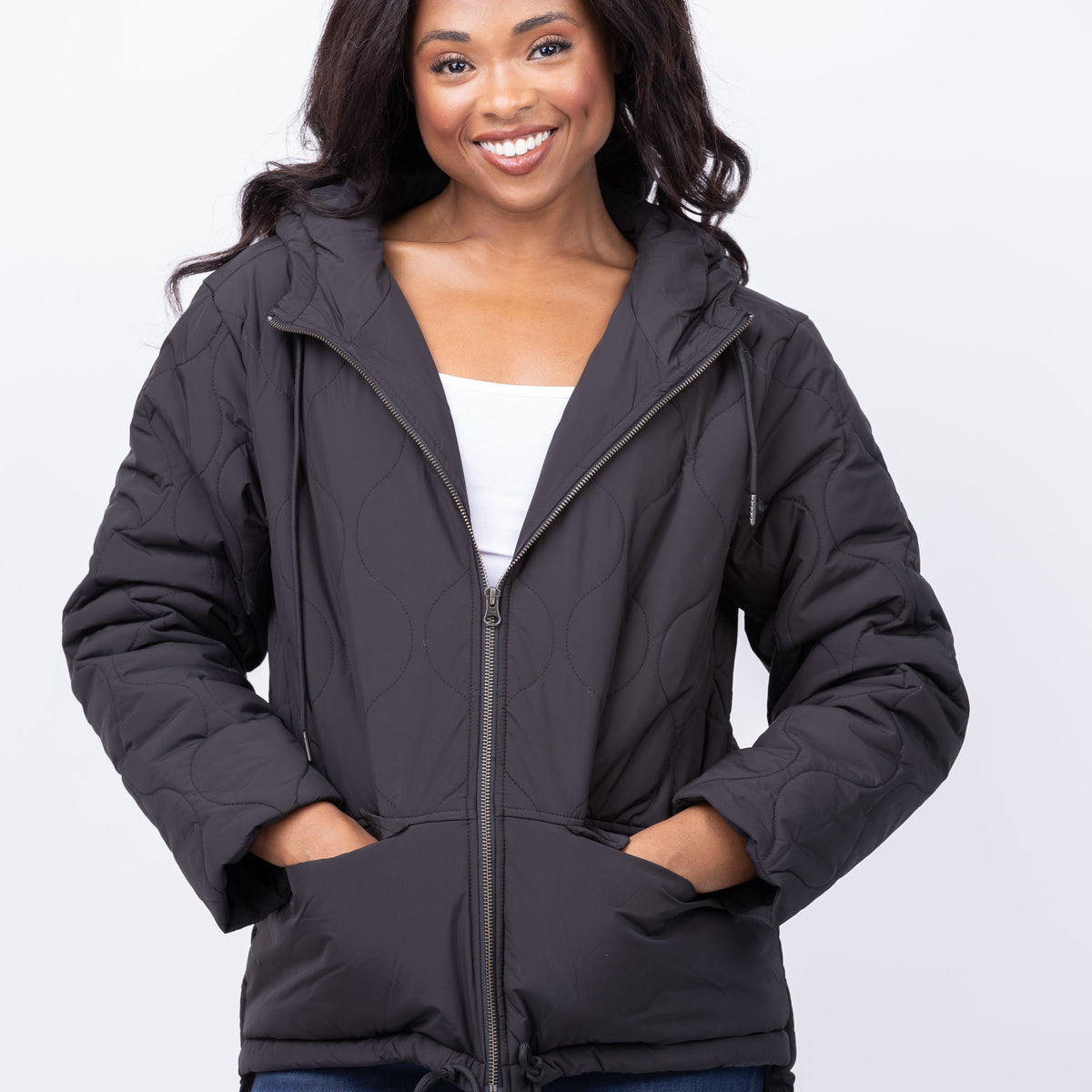 Lilla P Nylon Quilted Jacket in Jet Black – CoatTails