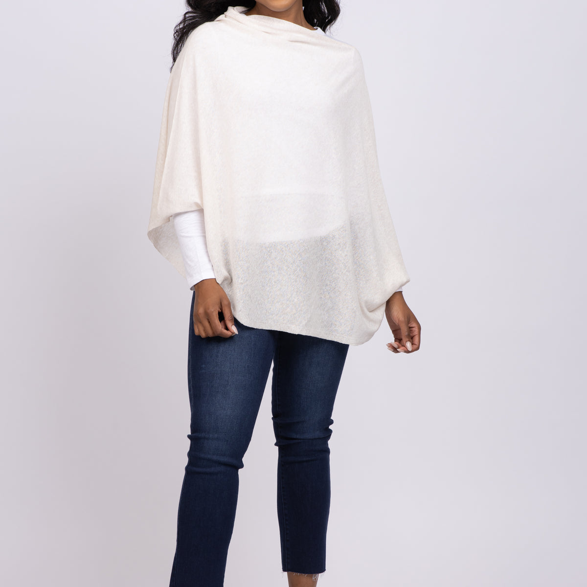 White + Warren Linen Blend Two Way Topper – CoatTails