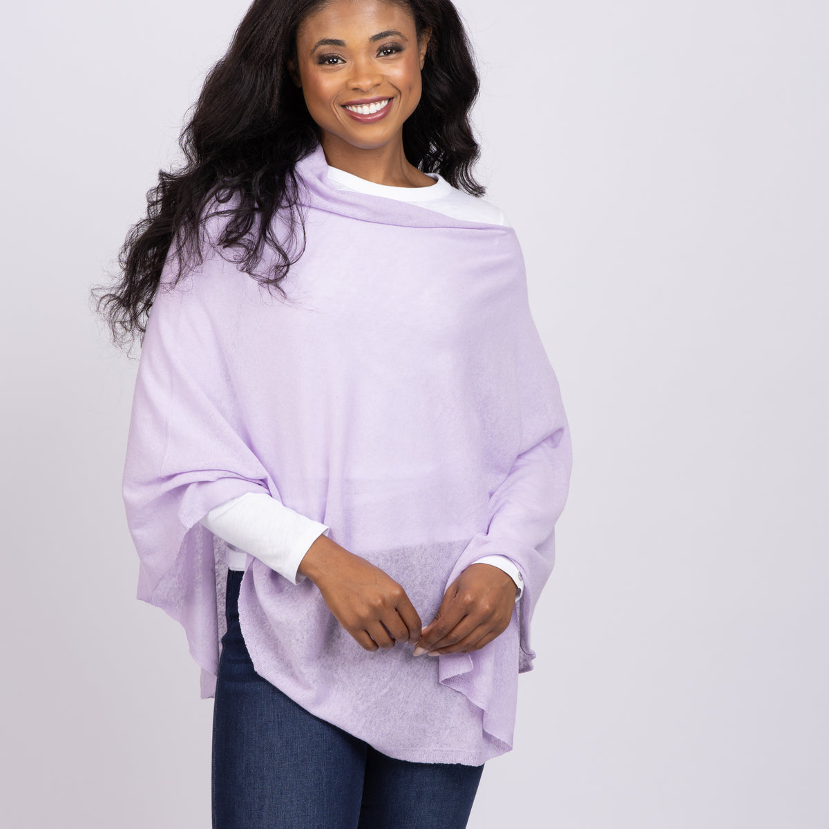 White + Warren Two Way Topper in Pale Amethyst – CoatTails