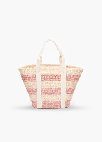 Kayu Merritt Woven Straw Tote Blush – CoatTails